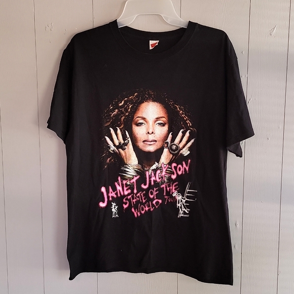 Hanes | Tops | Janet Jackson State Of The World Tour 28 | Poshmark